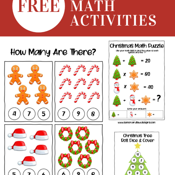 Math Printables - Lemon and Kiwi Designs