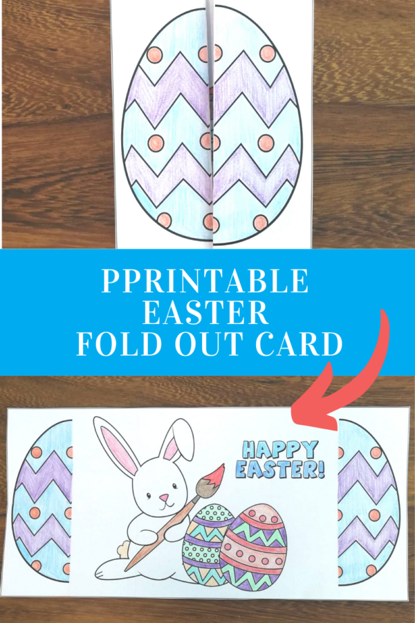 Free Printable Easter Fold Out Card - Lemon and Kiwi Designs