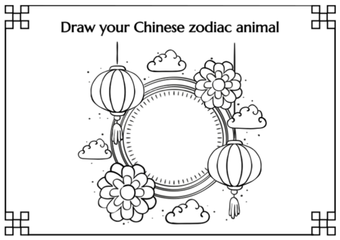 Free Chinese New Year Coloring Pages - Lemon and Kiwi Designs