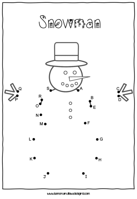Free Christmas Connect the Dots Worksheets