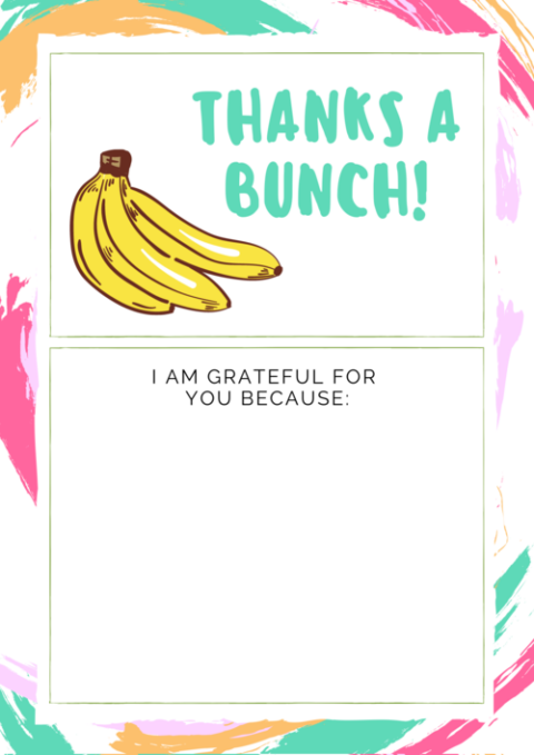 Free Printable Funny Thanksgiving Gratitude Cards - Lemon and Kiwi Designs