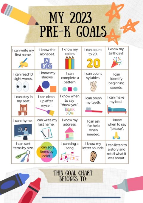 Free 2023 Goal Setting Printables for Kids - Lemon and Kiwi Designs